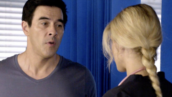 Home and Away new character Andrew gives Justin a mystery note