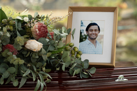 New Neighbours photos preview David Tanaka's funeral