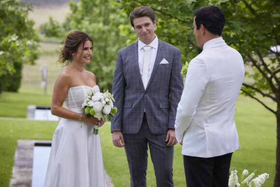 Leah and Justin's wedding sees VJ, Tori and Ava return