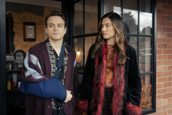 What is Neighbours newbie Fallon's connection to Erinsborough?